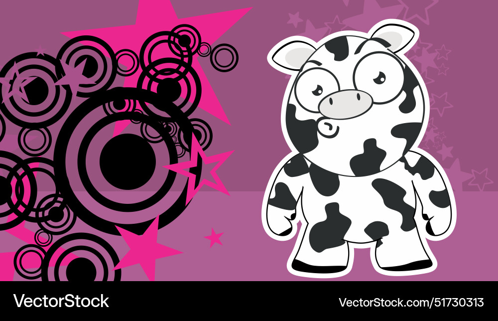 Chibbi character cartoon background in format Vector Image