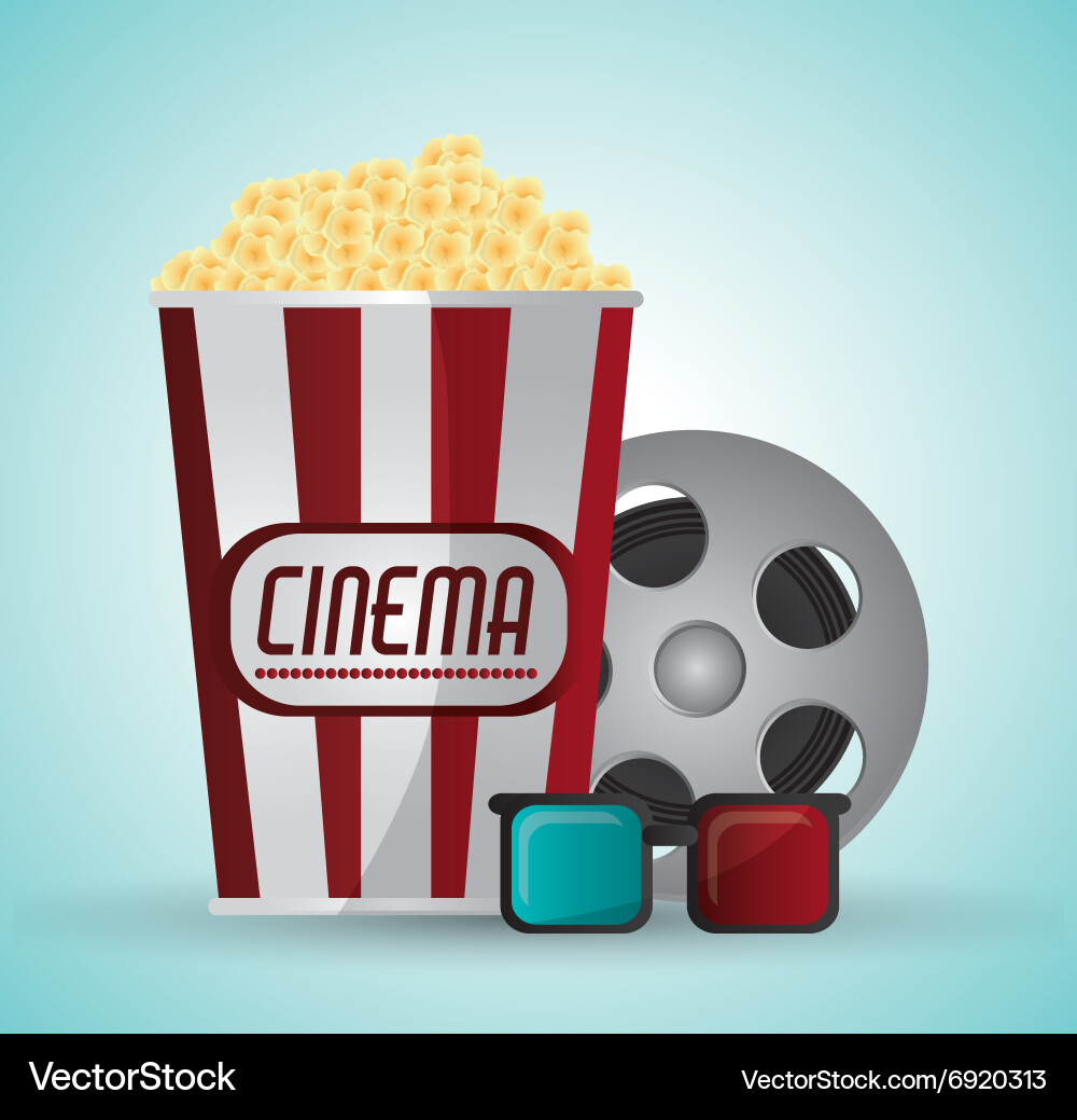 Cinema and movie design Royalty Free Vector Image