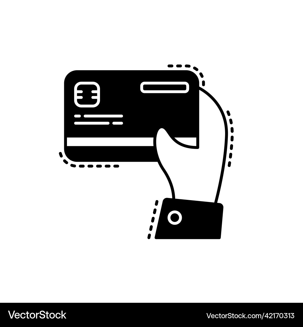 Credit card symbol icon Royalty Free Vector Image