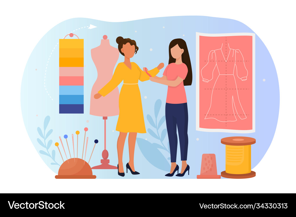 Fashion designer concept Royalty Free Vector Image