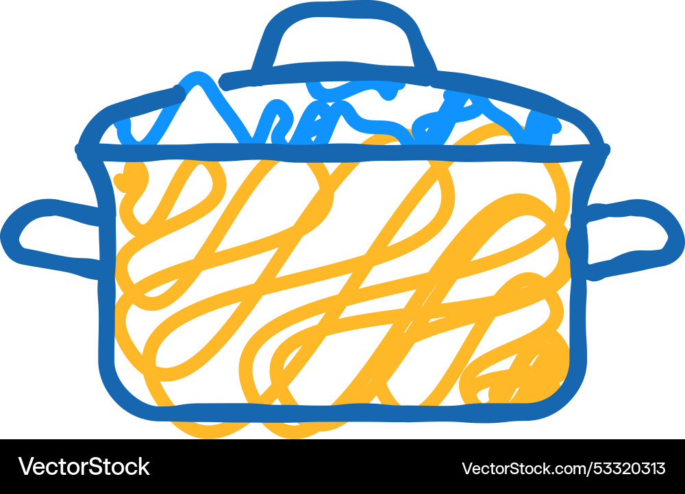 Food pot cooking icon doodle Royalty Free Vector Image