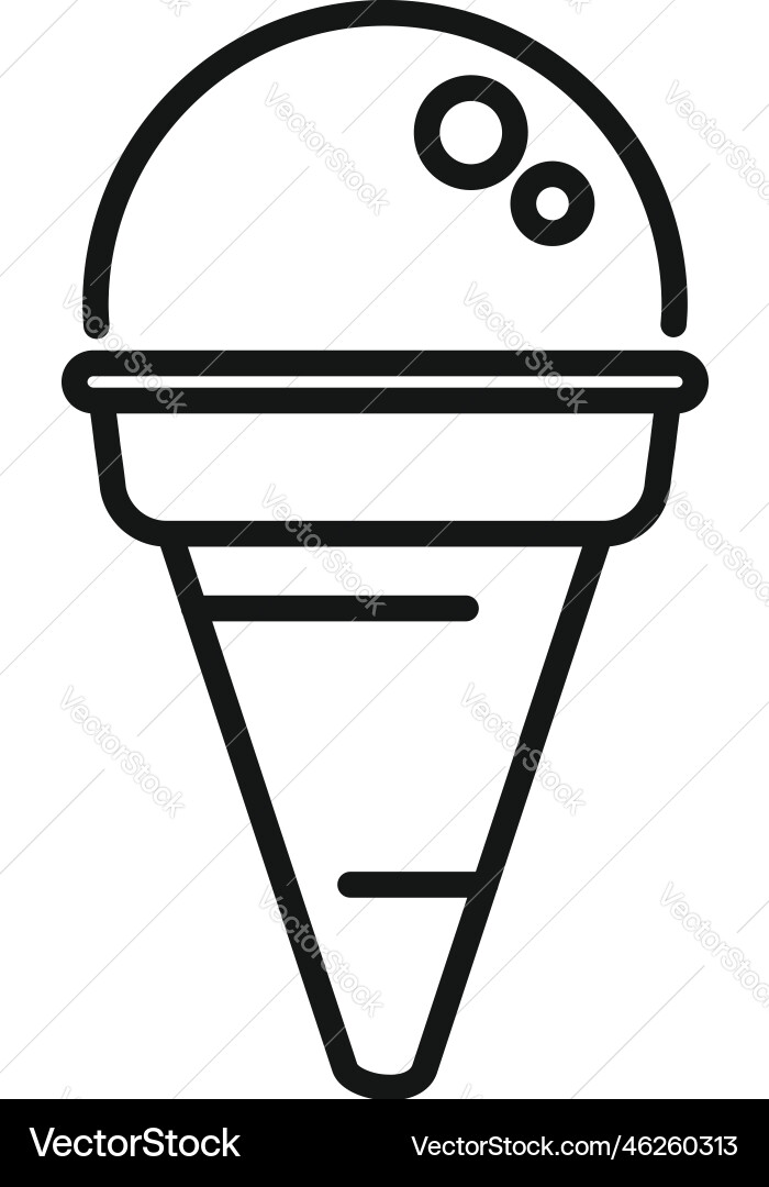 Ice Cream Cone Icon Royalty Free Vector Image - VectorStock