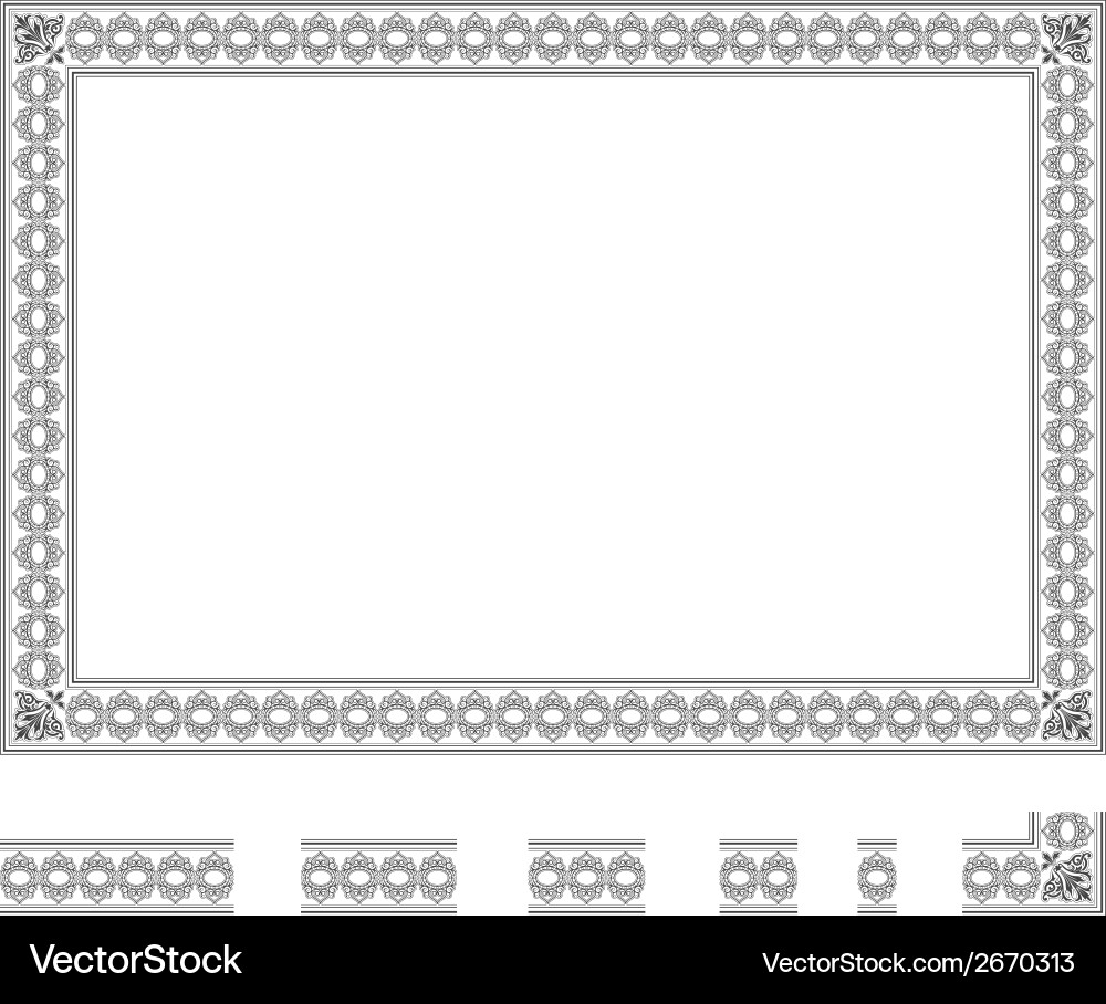 Modular frame bis Royalty Free Vector Image - VectorStock
