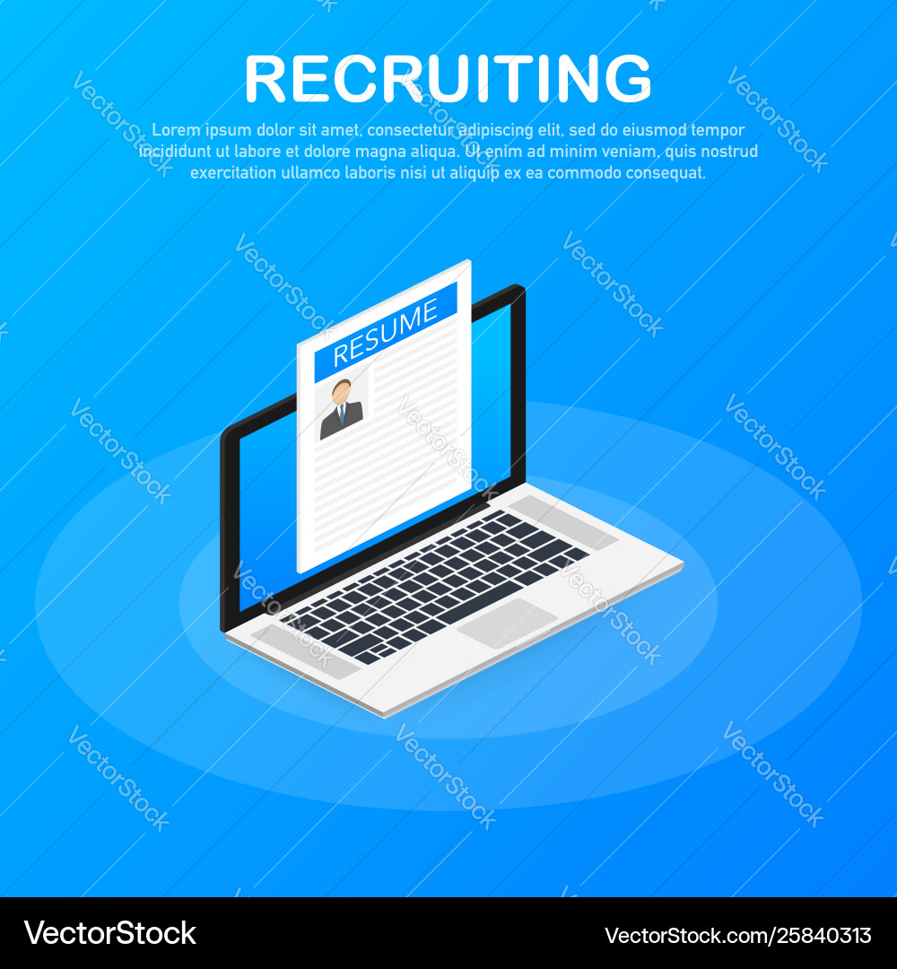 Recruitment concept hire workers choice employers Vector Image
