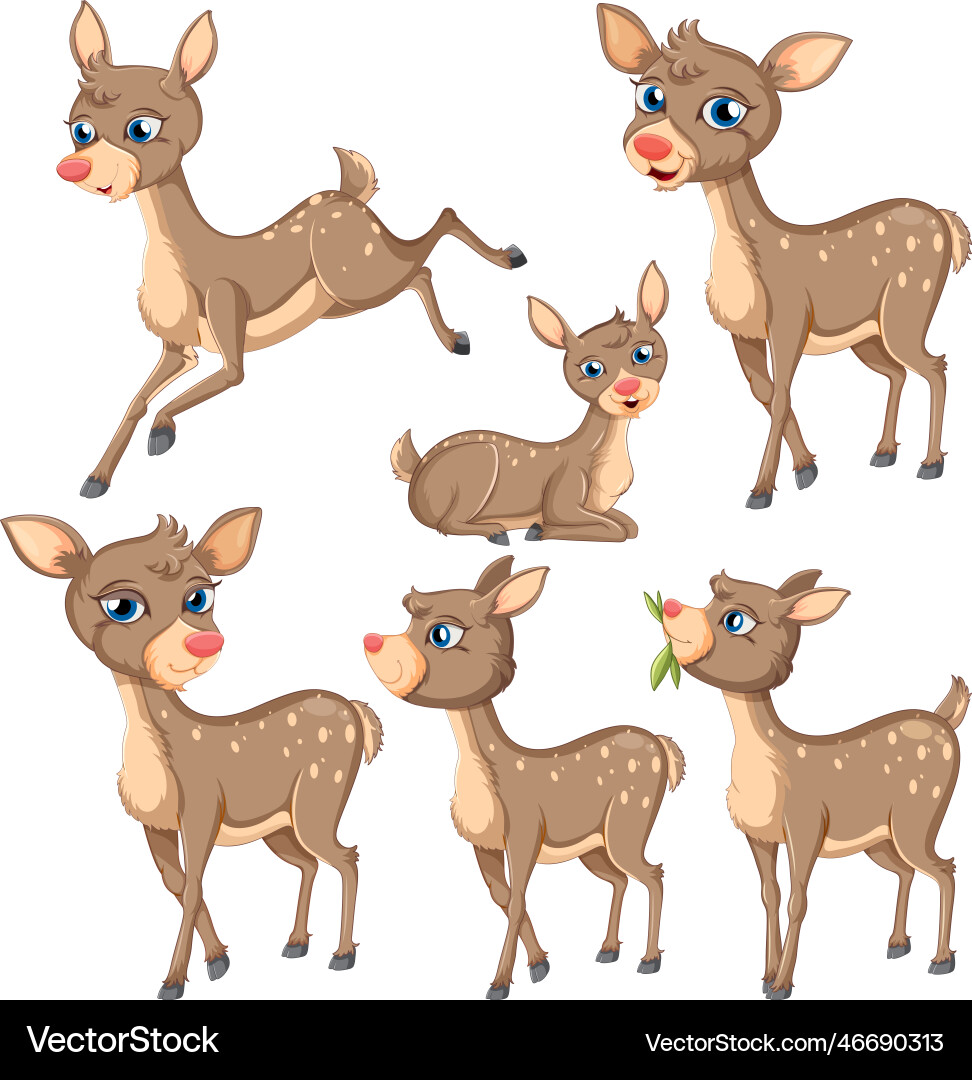 Sammlung von Zeichen des Cartoons Lizenzfreies Vektorbild