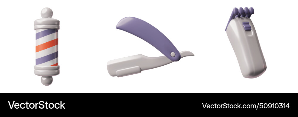 Curlers hair clipper and shaving machine Vector Image