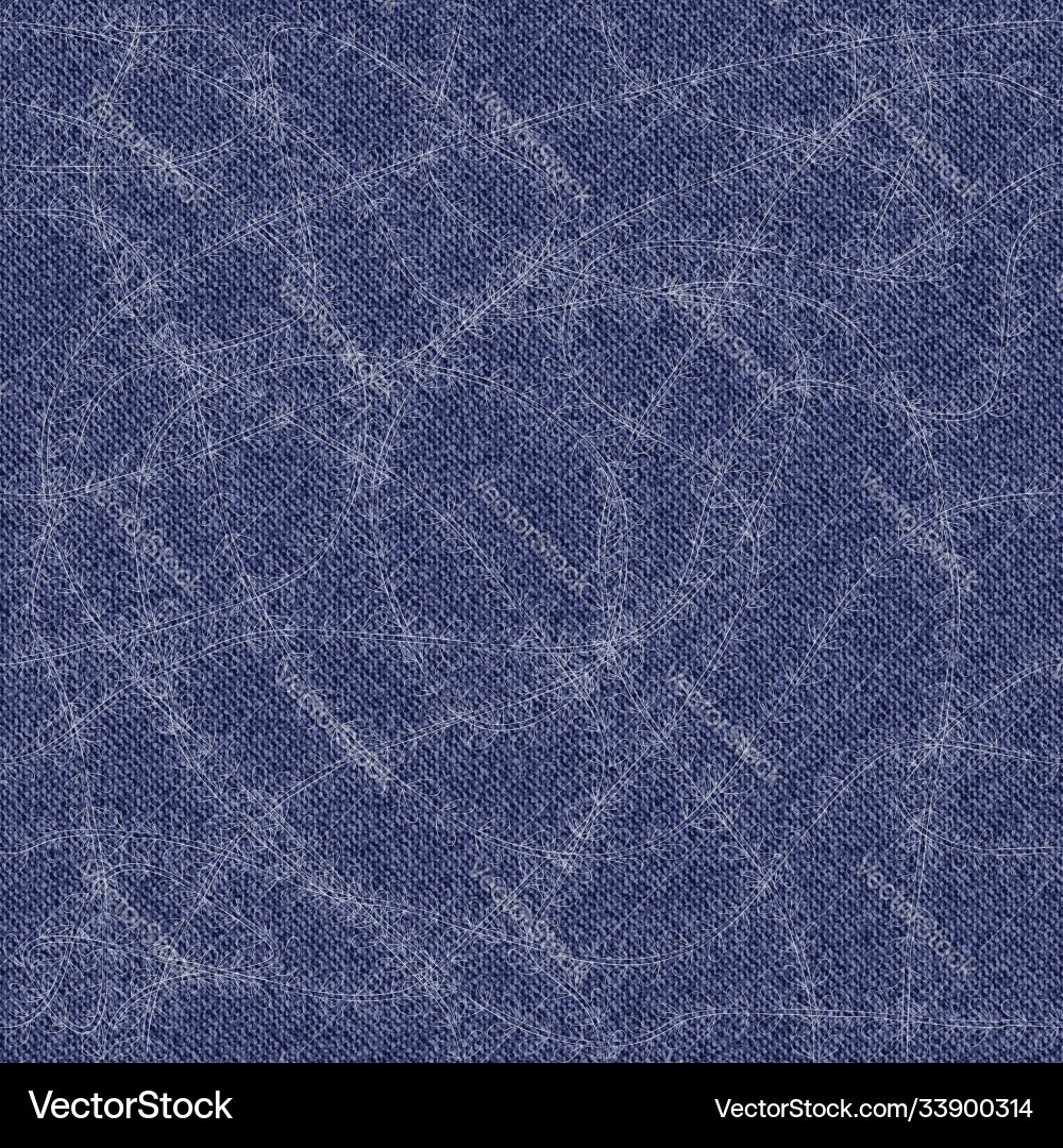 Denim seamless background with a pattern leaves Vector Image