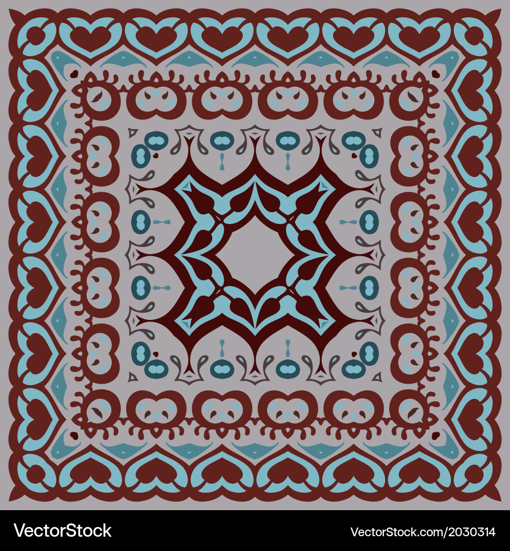 Floral Damask Pattern Royalty Free Vector Image