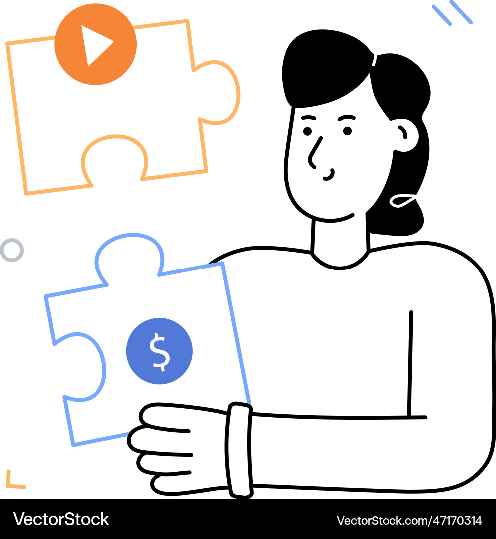 Marketing solution Royalty Free Vector Image - VectorStock