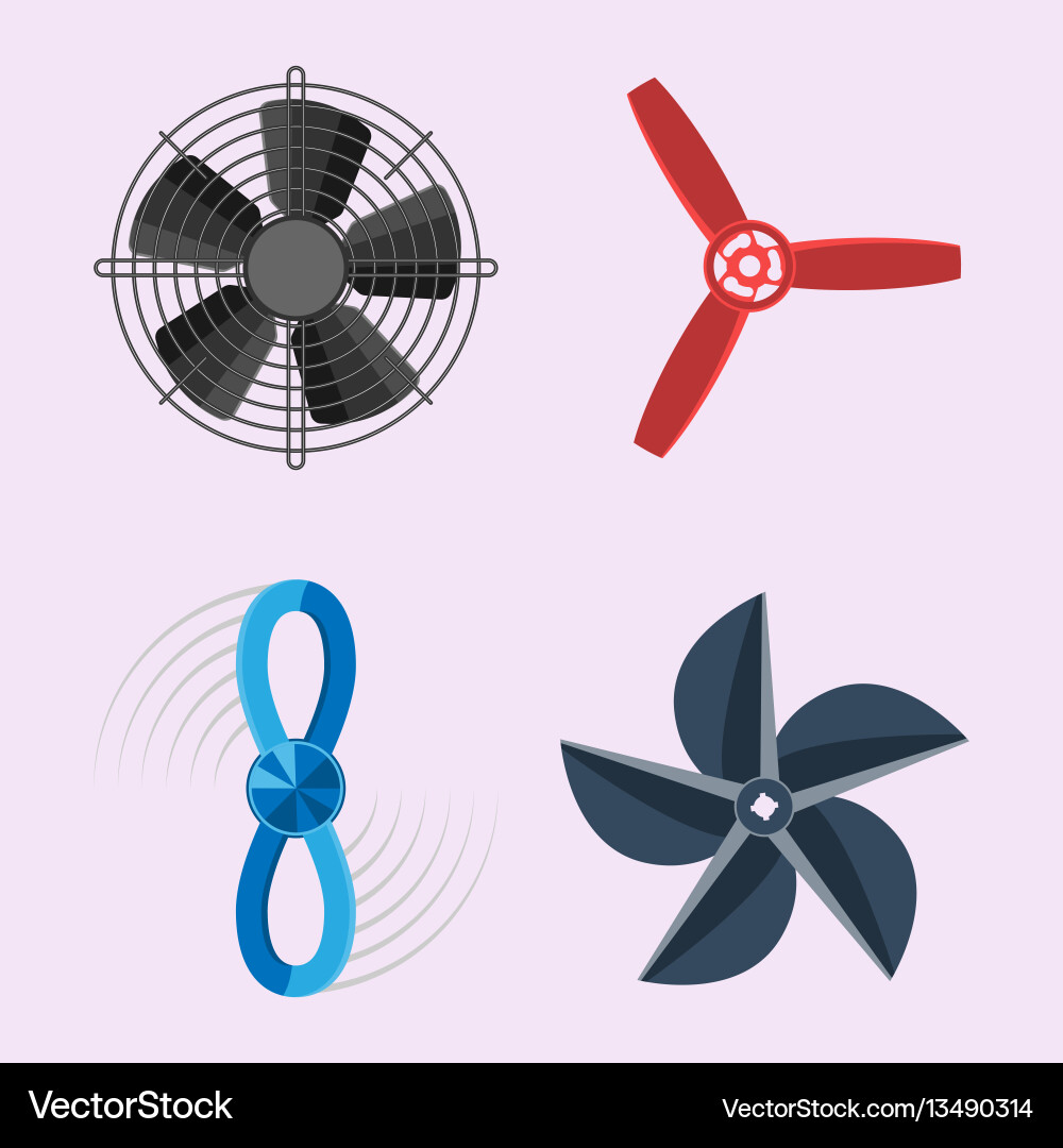 Propeller fan Royalty Free Vector Image - VectorStock
