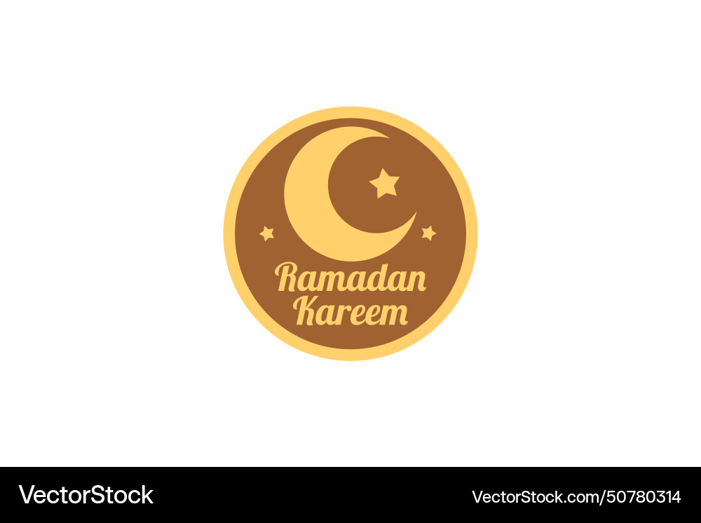 Ramadhan sticker Royalty Free Vector Image - VectorStock