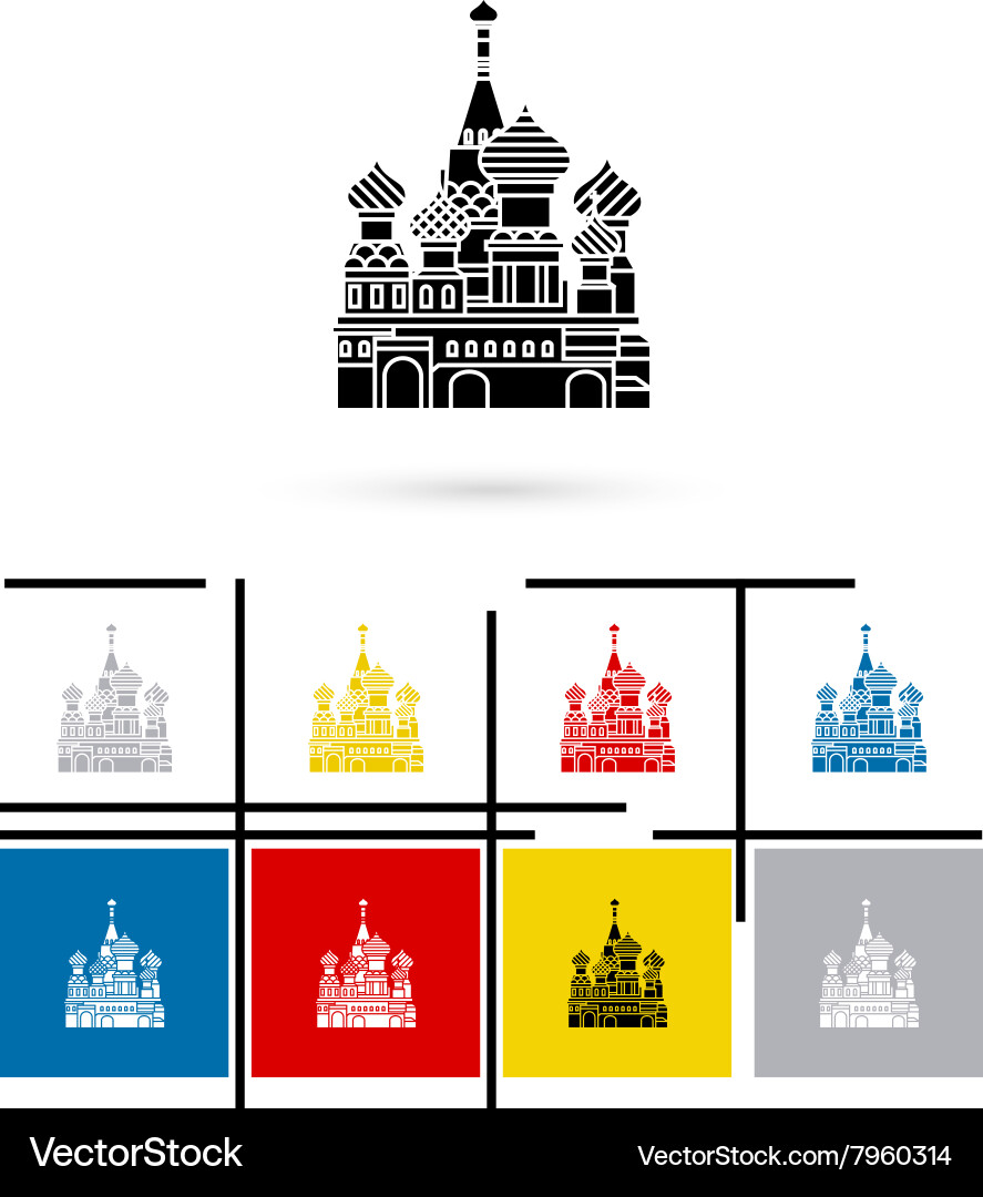 St basil cathedral icon Royalty Free Vector Image