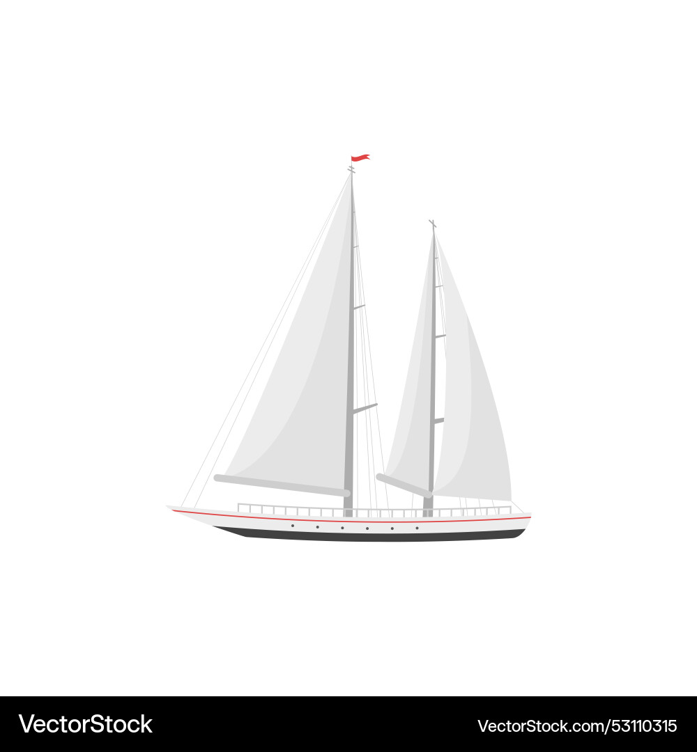 Cargo ship isolated Royalty Free Vector Image - VectorStock