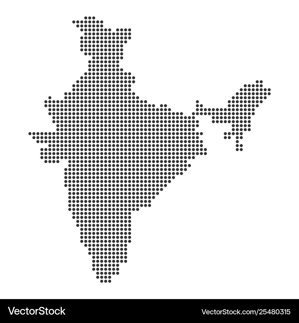 Map with dot Royalty Free Vector Image - VectorStock