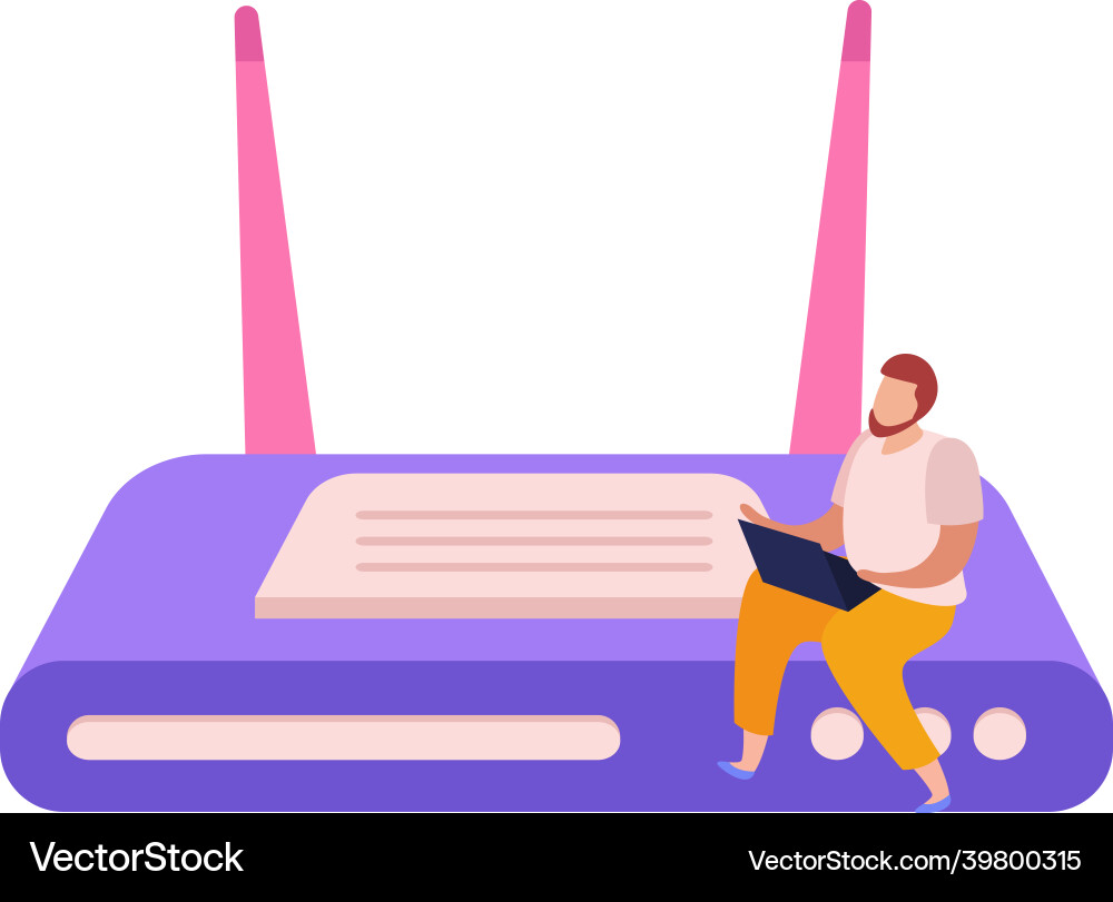 Wifi router icon Royalty Free Vector Image - VectorStock