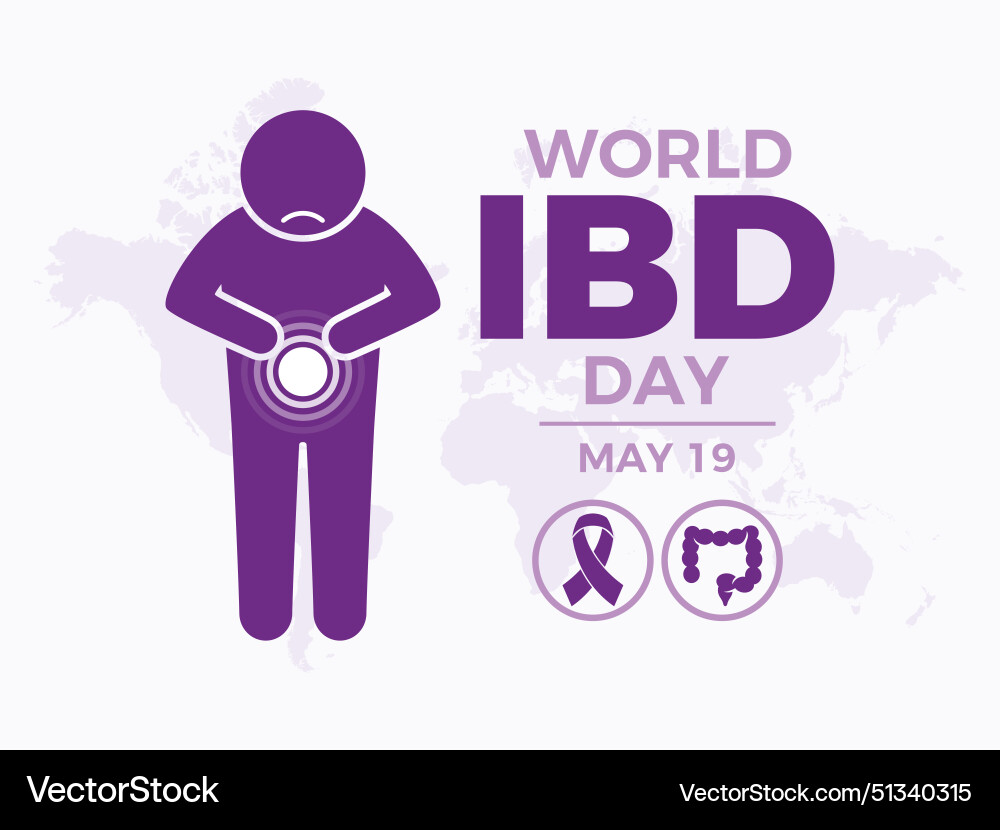 World ibd day poster Royalty Free Vector Image