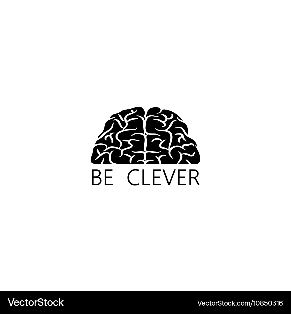 Be clever background Royalty Free Vector Image
