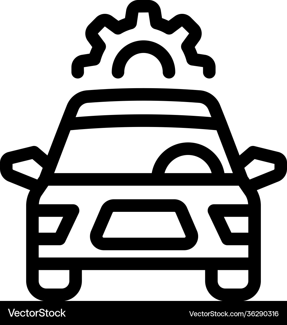 Car settings Royalty Free Vector Image - VectorStock
