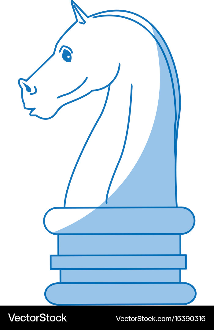 Chess knight strategy business websites image Vector Image