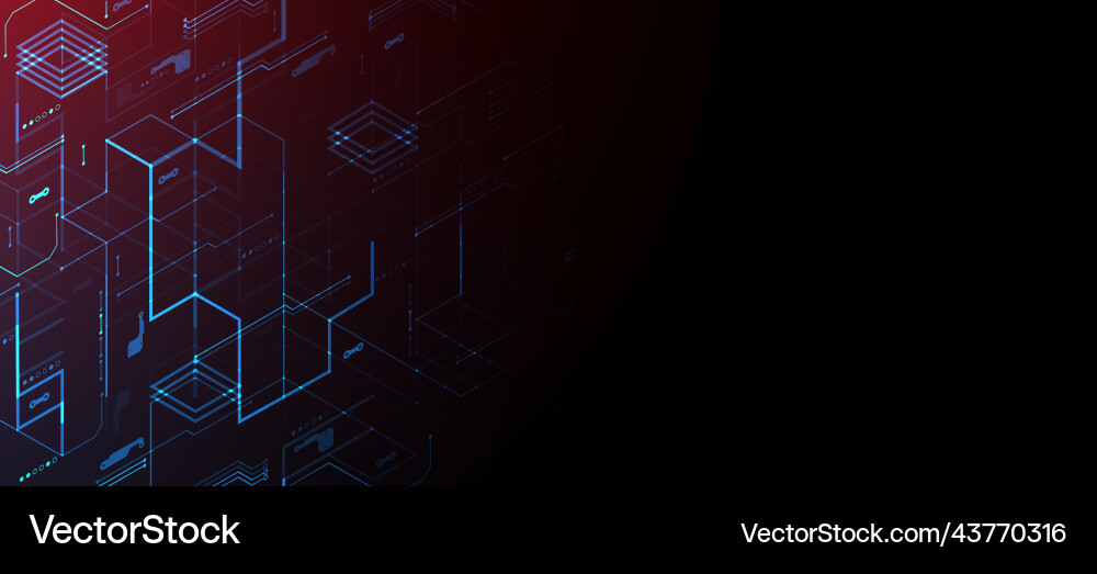 Hi-tech digital technology and engineering theme Vector Image