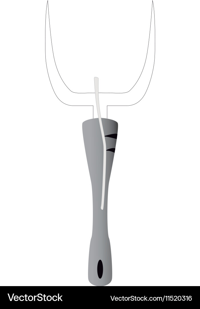 Isolated barbecue fork Royalty Free Vector Image