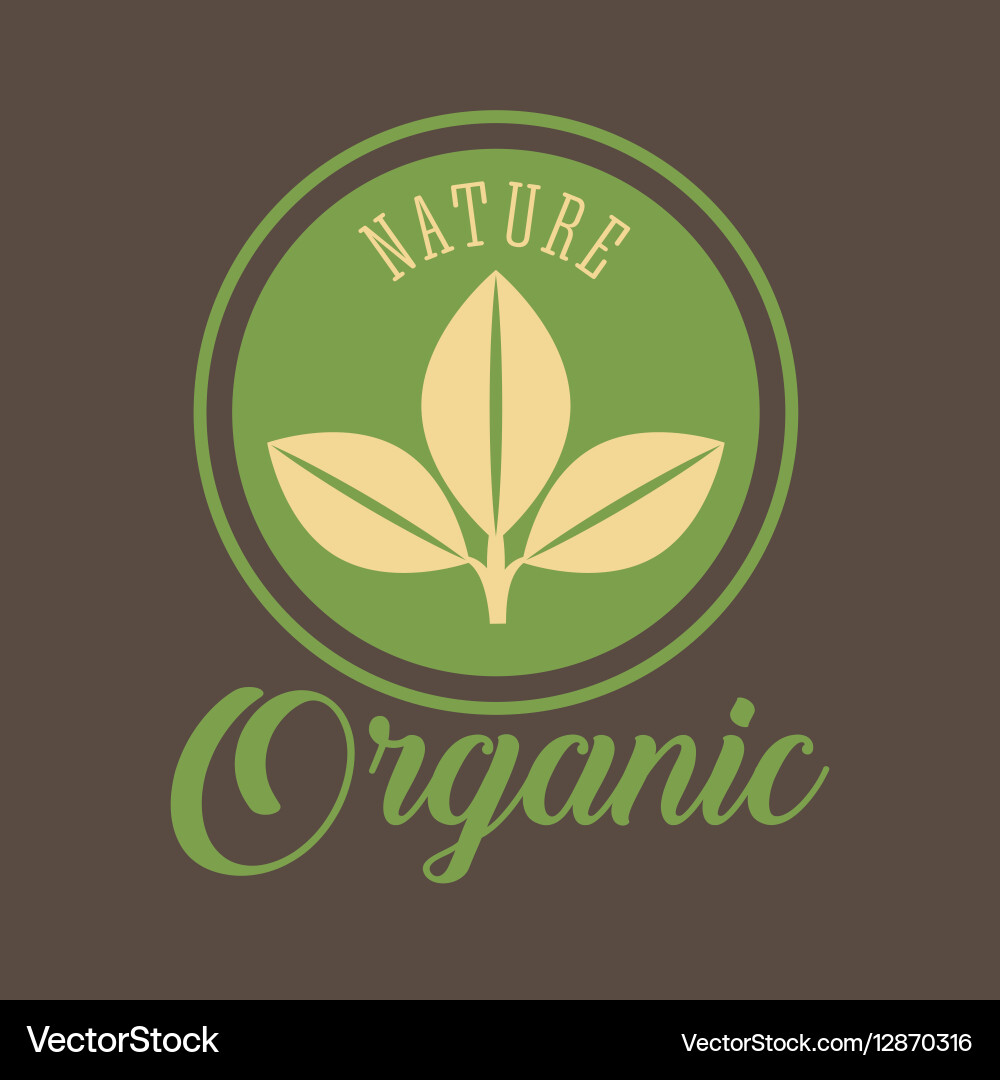 Organic and natural design Royalty Free Vector Image