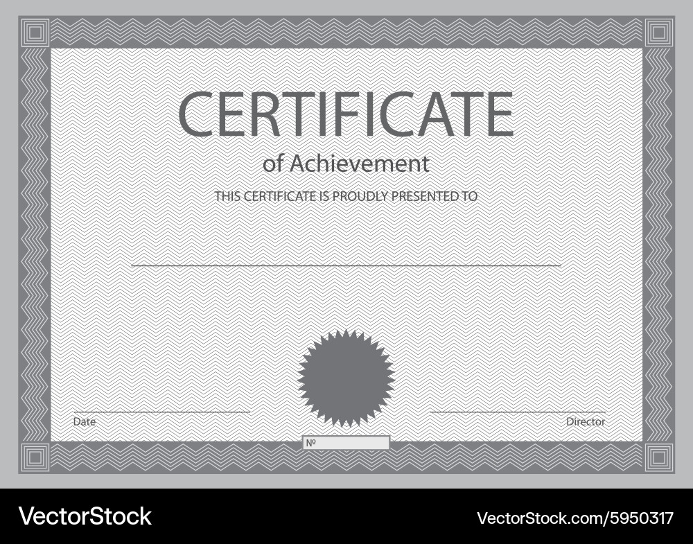 Certificate Royalty Free Vector Image - VectorStock