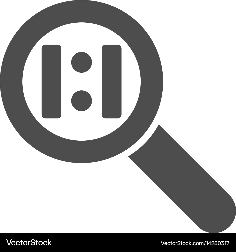 Zoom actual size icon Royalty Free Vector Image