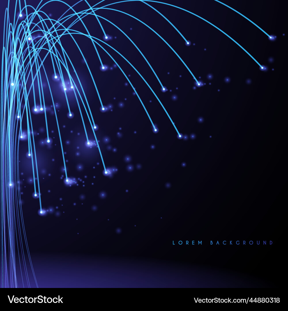Abstract blue light lines background Royalty Free Vector