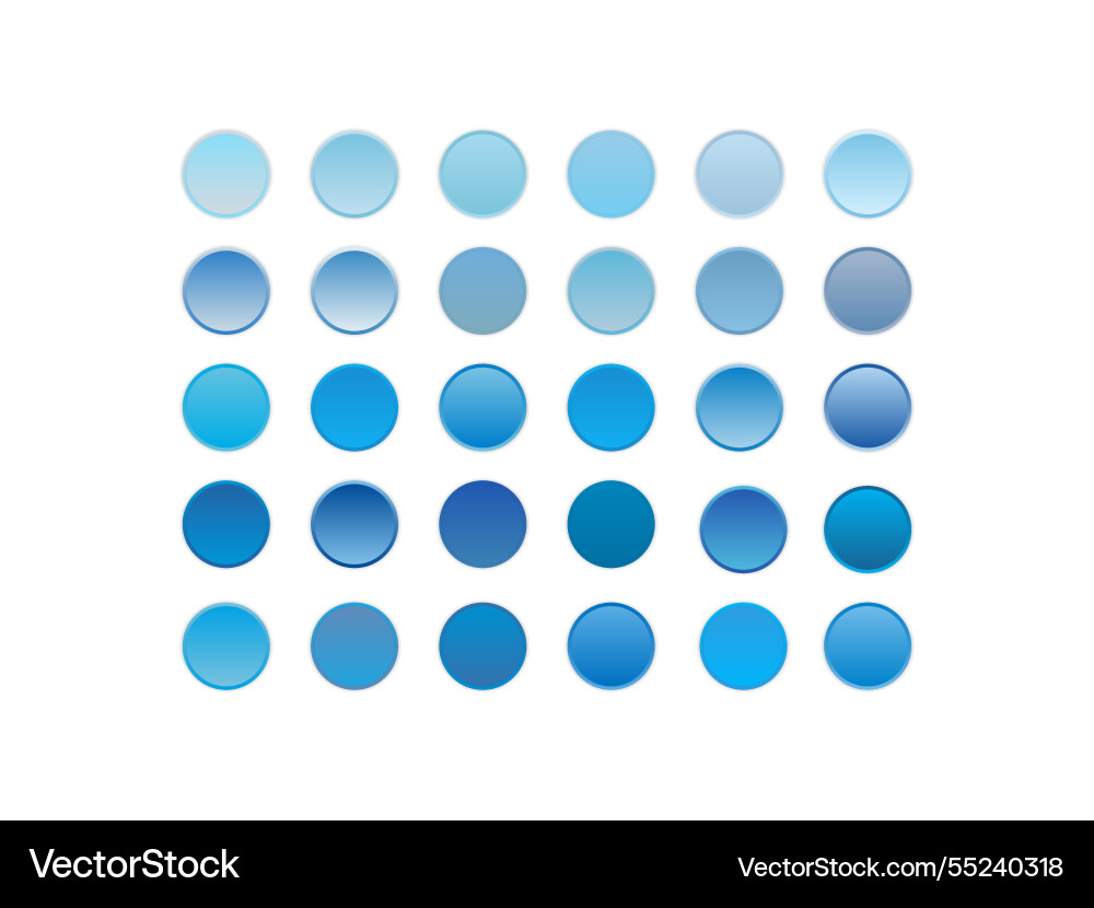 Blue gradient palette sleek and versatile color Vector Image