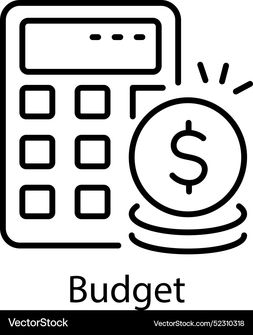 Budget Royalty Free Vector Image - VectorStock