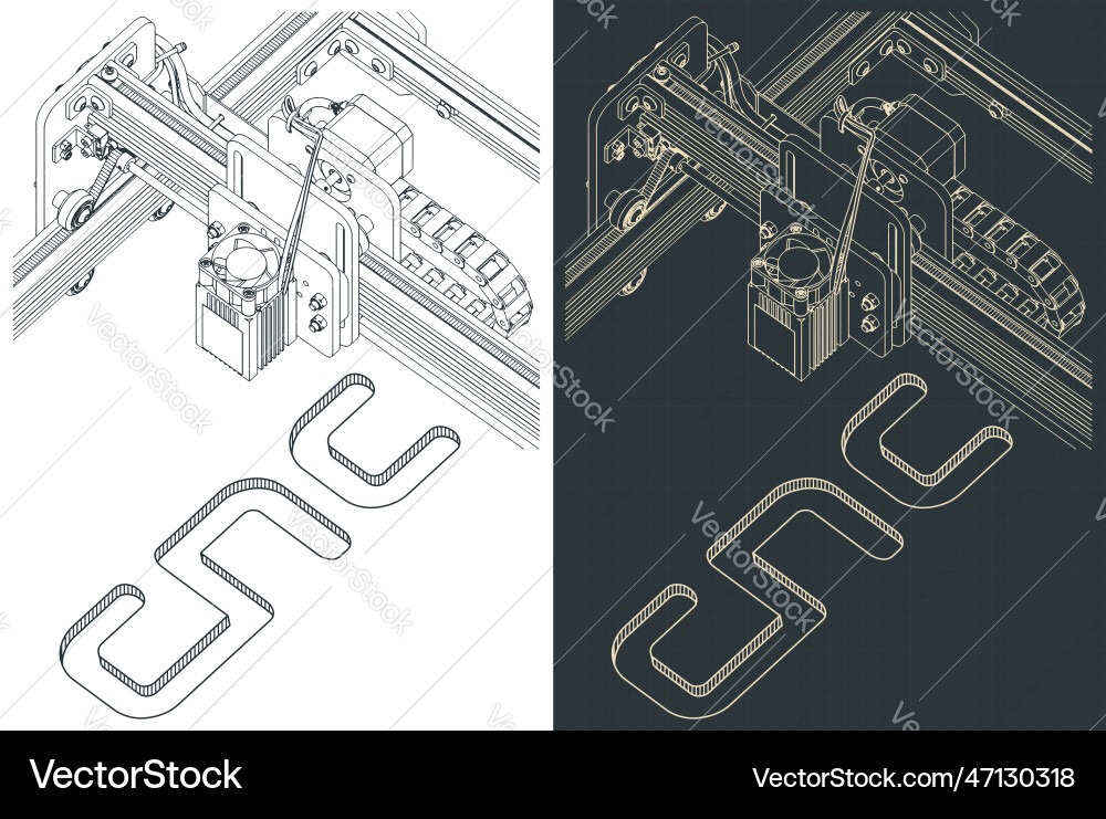 Cnc router Royalty Free Vector Image - VectorStock