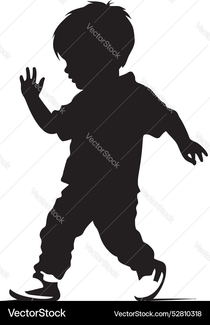 Joyful tots playful kid emblematic icon little Vector Image