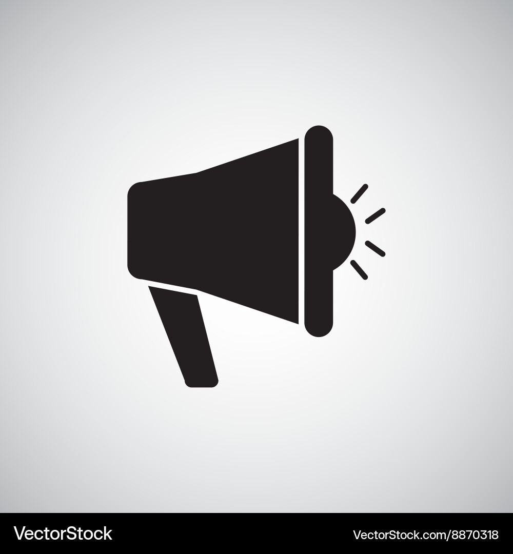 Message with megafono design Royalty Free Vector Image