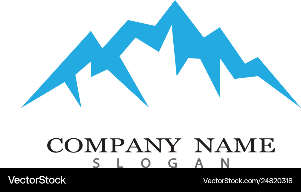 Mountain symbol Royalty Free Vector Image - VectorStock