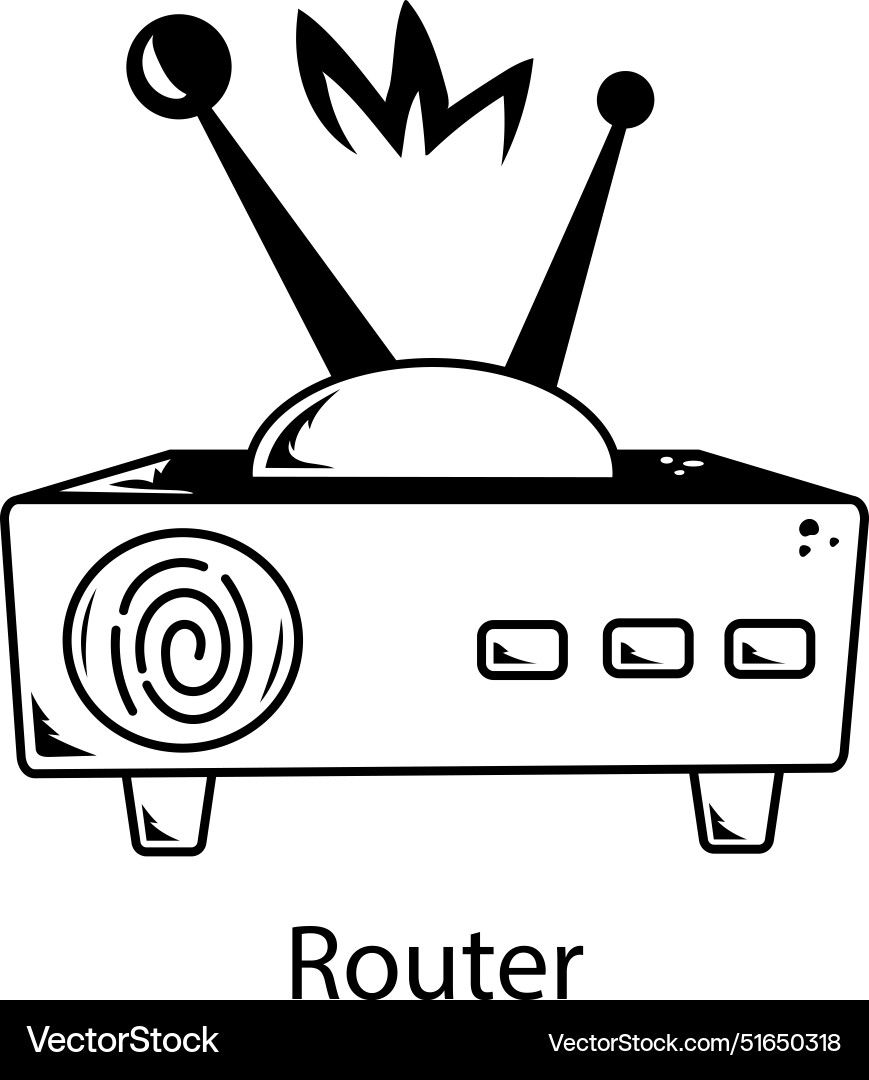 Router Royalty Free Vector Image - VectorStock