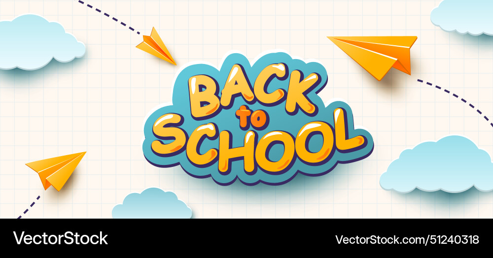 School notebook background 3d flying Royalty Free Vector