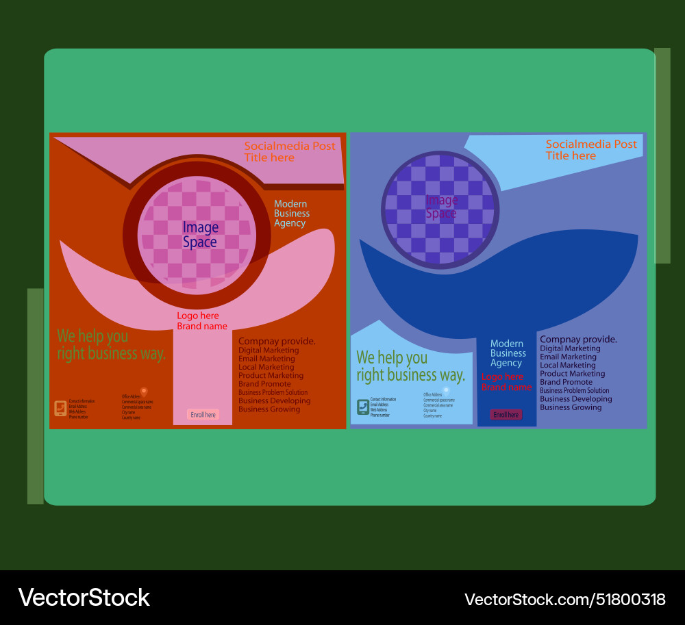 Social media post 28 Royalty Free Vector Image