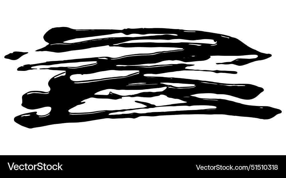 Underline hand drawn paint template for text Vector Image