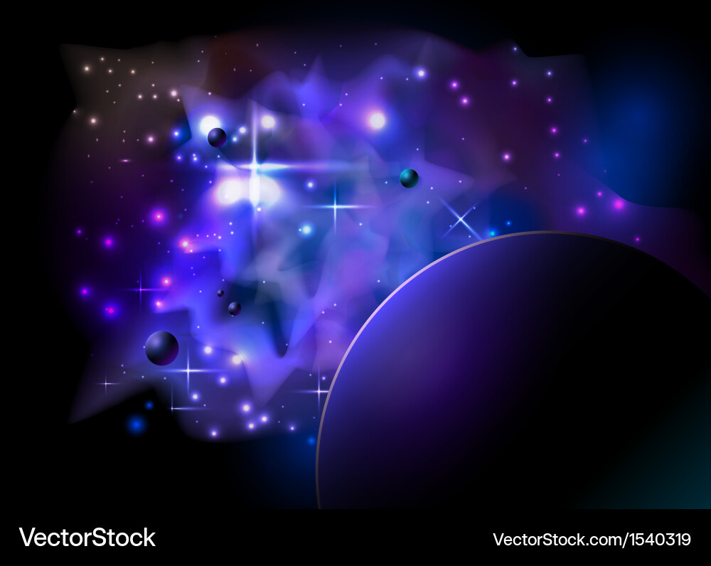 Abstract space background Royalty Free Vector Image