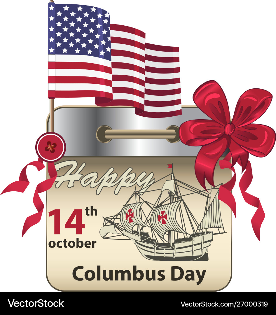 Christopher columbus day Royalty Free Vector Image