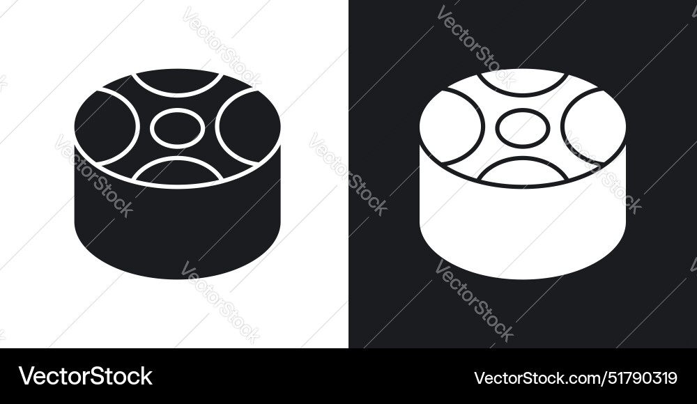 Drum Steelpan-Symbol Lizenzfreies Vektorbild