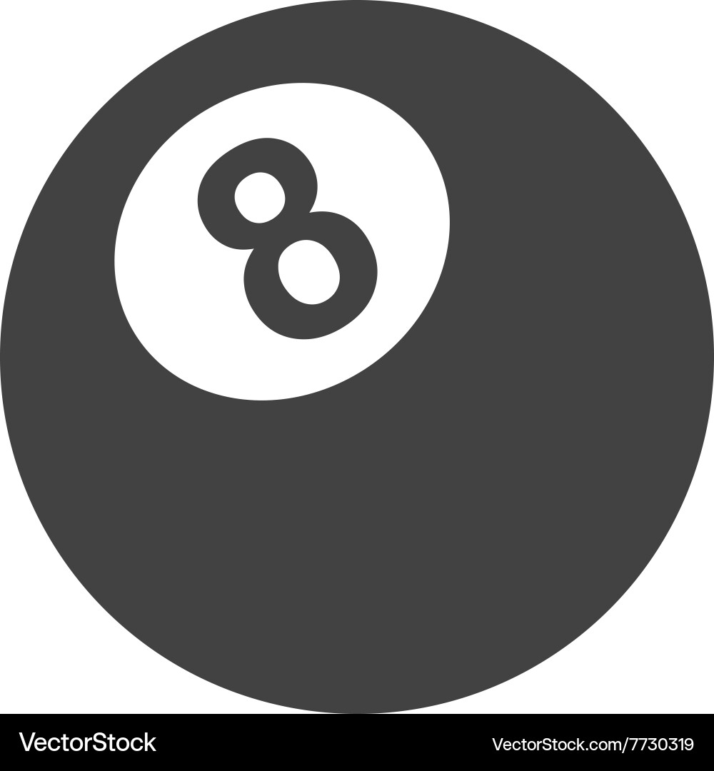 Eight ball Royalty Free Vector Image - VectorStock