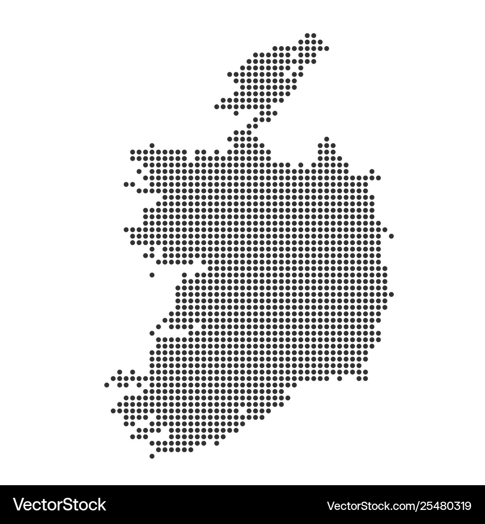 Map with dot Royalty Free Vector Image - VectorStock