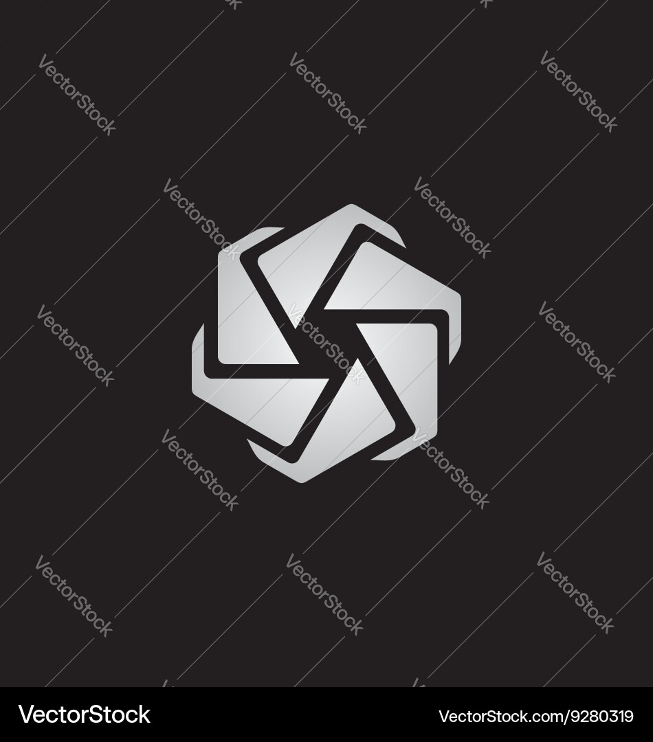Spin circle technology logo Royalty Free Vector Image
