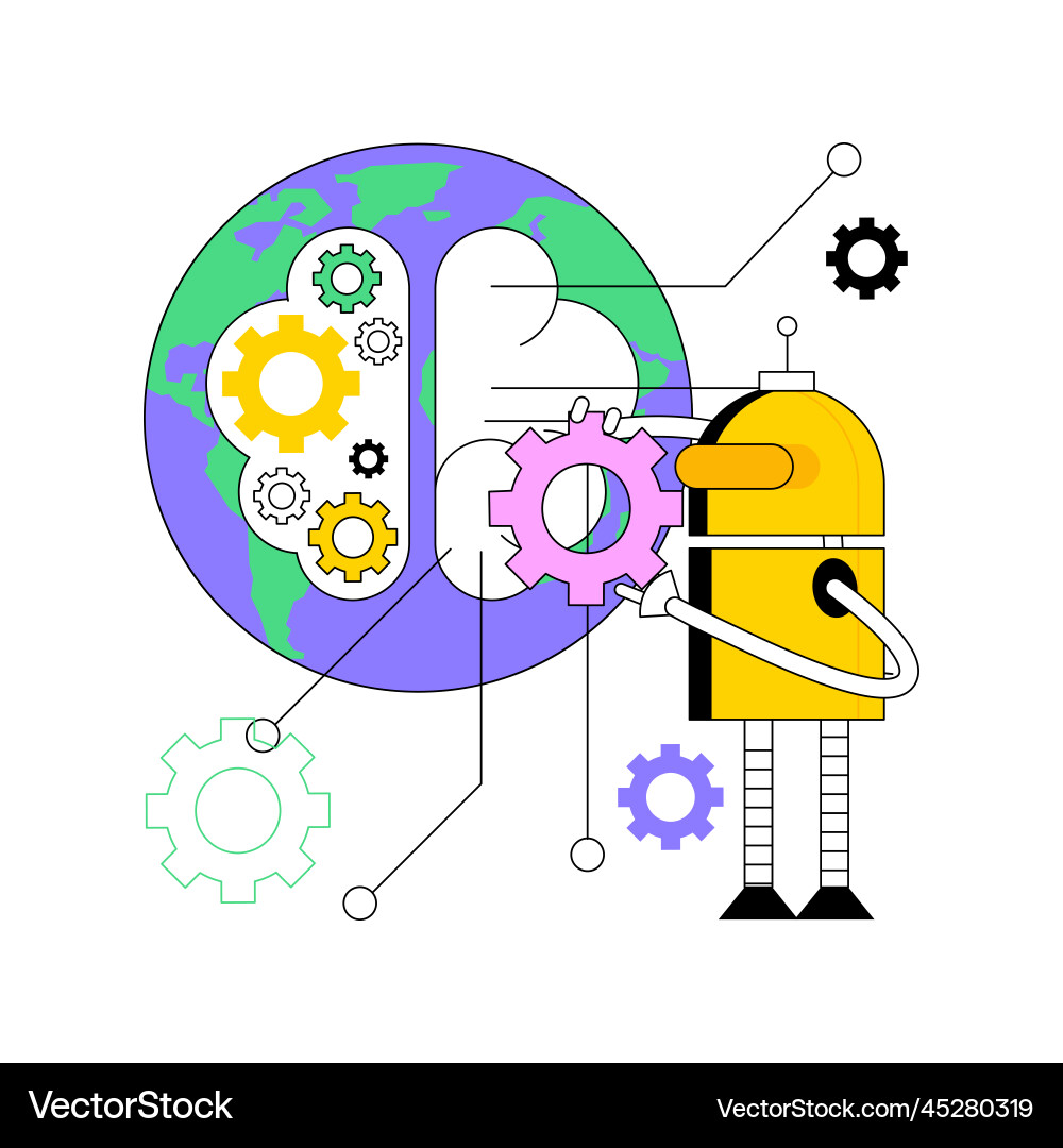 Technological revolution abstract concept Vector Image