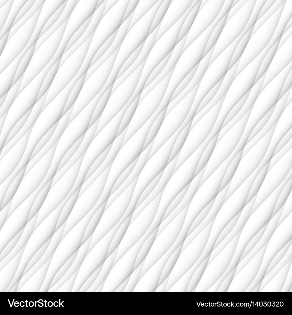 Abstract pattern seamless white texture wave Vector Image