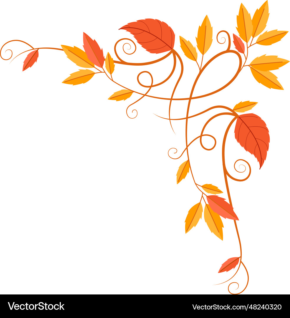 Fall Leaves Corner Border Png