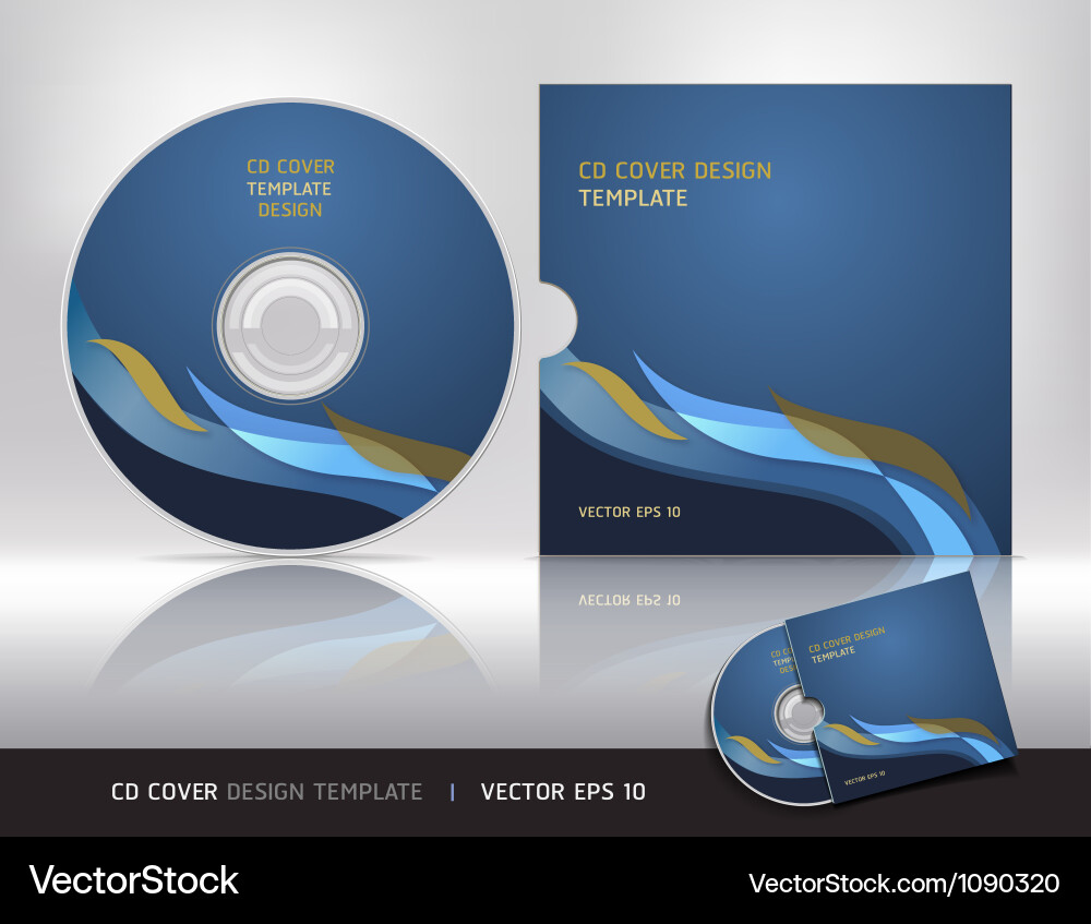 CD Cover Template - Modern Abstract Royalty Free Vector