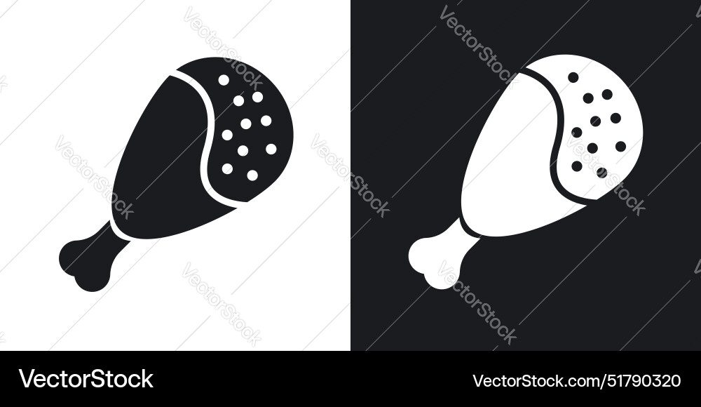 Drumstick bite icon Royalty Free Vector Image - VectorStock